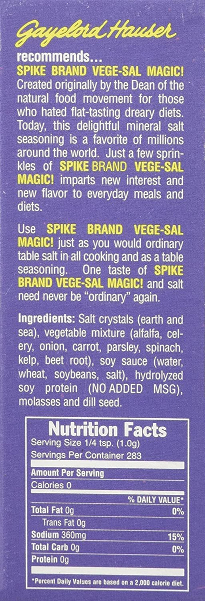 Vege-Sal Spike Natural Seasoning Original VEGESAL 10 oz – Lian Style Store