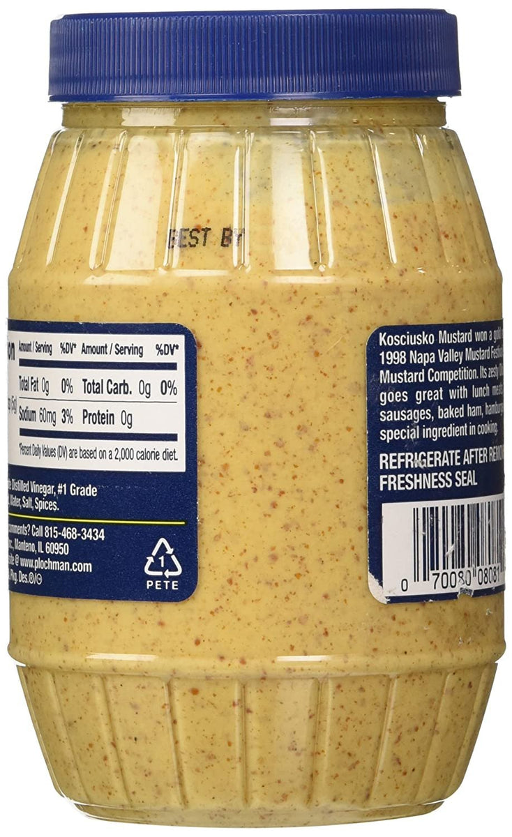 Spicy Brown Mustard, Made With No 1 Grade Mustard Seeds, No Artificial ...