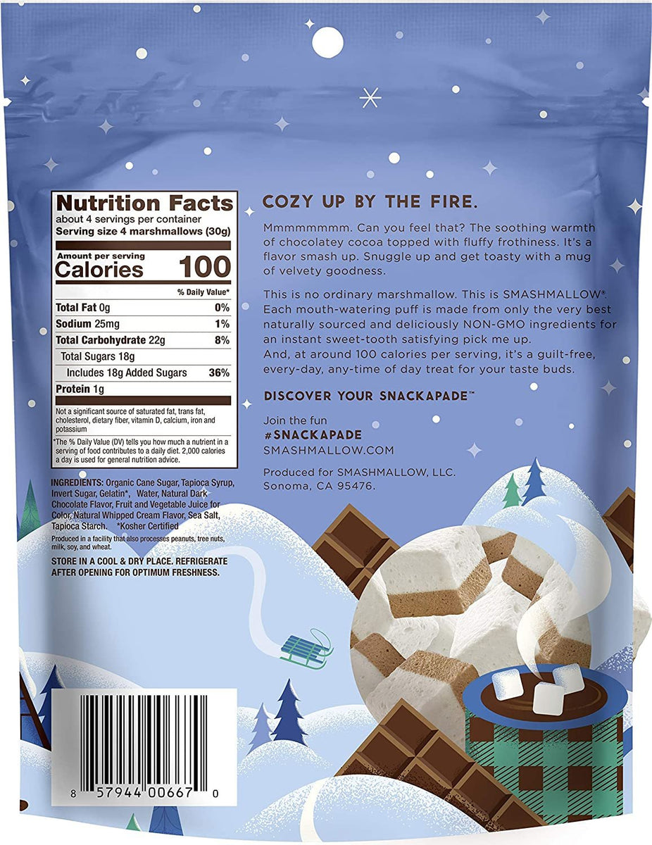 Snackable Marshmallows | Non-GMO | Organic Cane Sugar | 100 calories ...